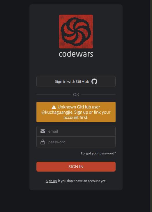 Cant Login Via Github · Issue 2929 · Codewars · Github