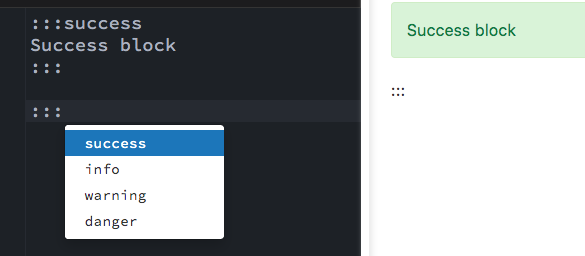 Add markdown equivalent to snippets · Issue #1217 · hackmdio/codimd · GitHub