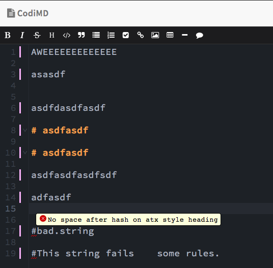 Embed Markdownlint · Issue 1256 · Hackmdiocodimd · Github 