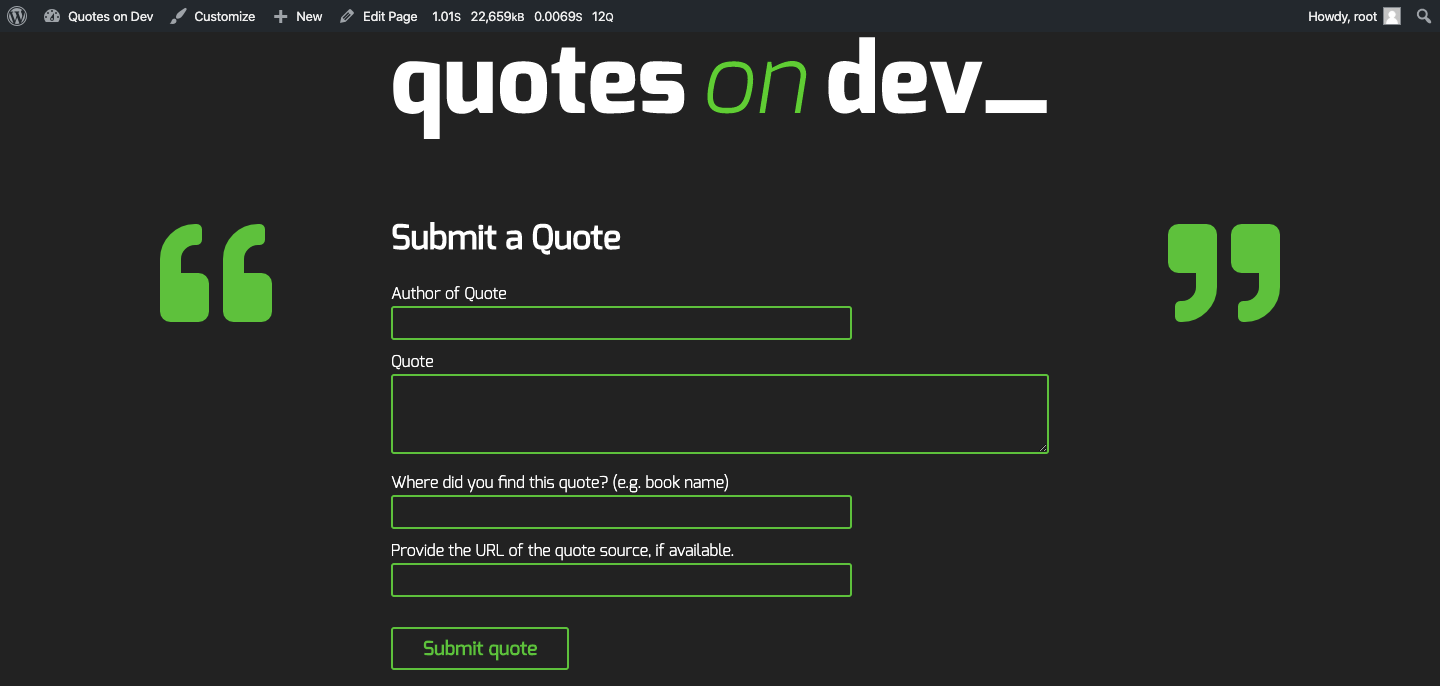 GitHub - Mayu-Imanaka/Quotes-on-dev: A website called Quotes on Dev ...
