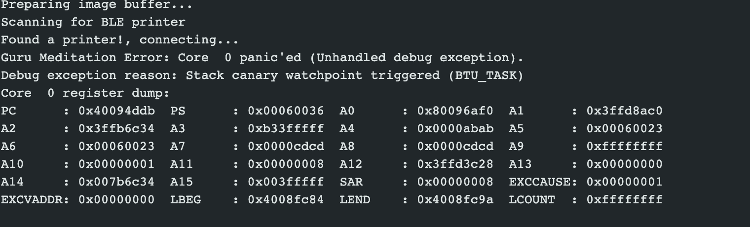 OVERRIDING PASSWORD FOR SETTING UP CONNECTION WITH PRINTER · Issue #51 · bitbank2/Thermal ...