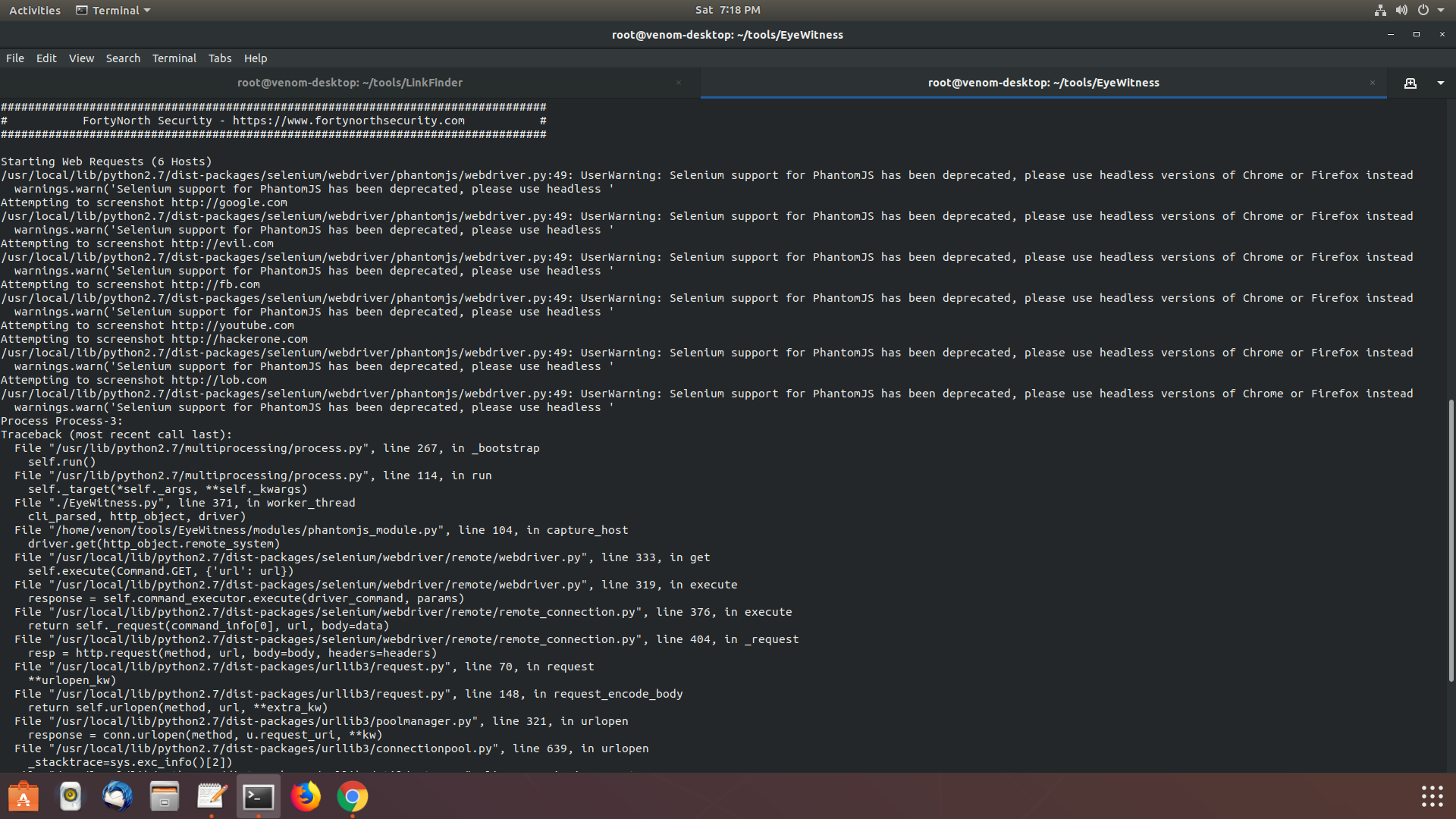 Message: Connection Refused Help Needed · Issue #355 · RedSiege/EyeWitness · GitHub