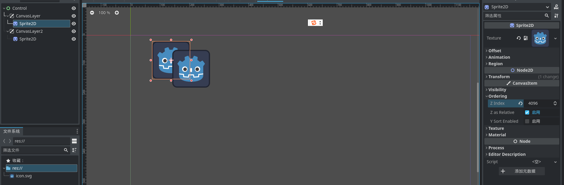 CanvasLayer Child Controls Z-Index Layering Issue · Issue #81257 · godotengine/godot · GitHub