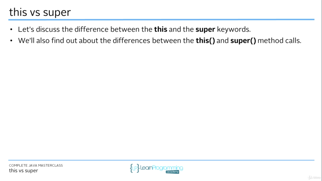 Note part two : Java Programming Masterclass for Software Developers ...