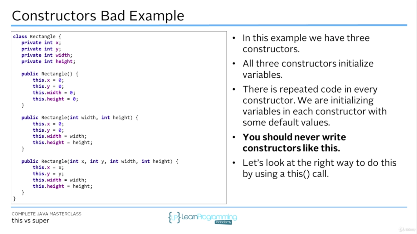 Note part two : Java Programming Masterclass for Software Developers ...