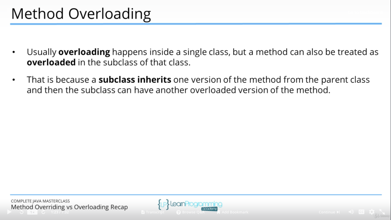 Note part two : Java Programming Masterclass for Software Developers ...
