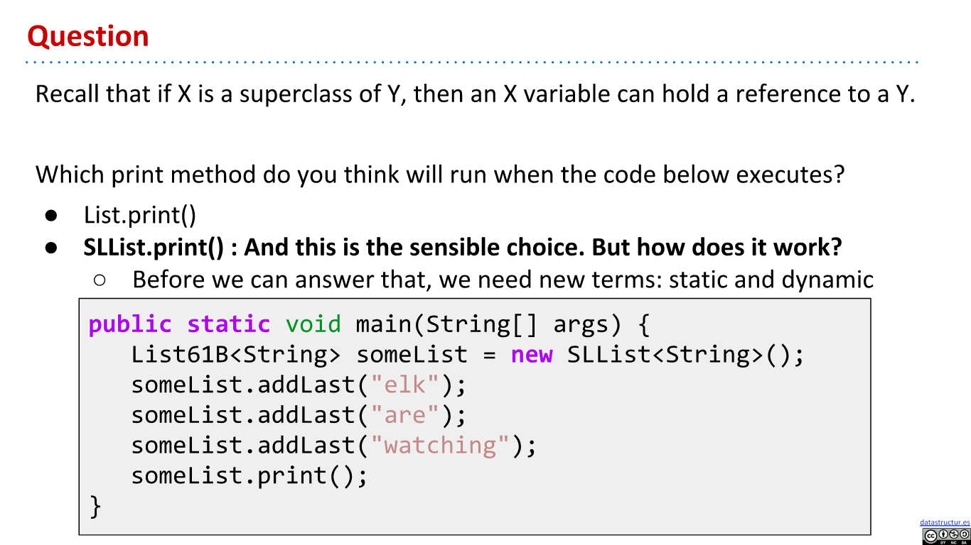 Cs61b 2018 Lecture 8 Inheritance Implements Project 1b Testing And Hofs · Issue 88 · Poanc