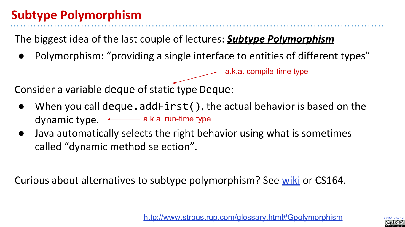 CS61B 2018 Lecture 10 Subtype Polymorphism vs. HoFs · Issue #90 · poanc/NoteBook · GitHub