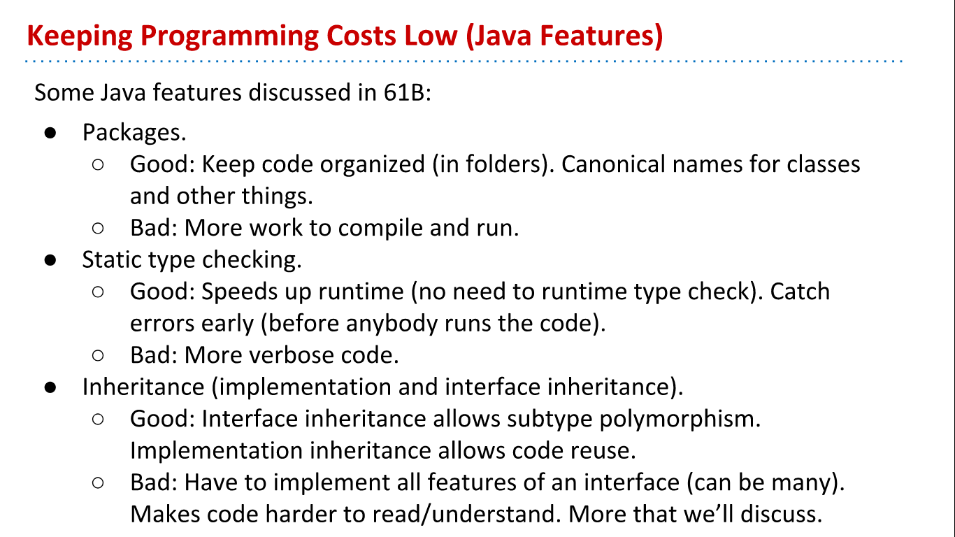 Cs61b 2018 Lecture 16 Encapsulation Lists Delegation Vs Extension Exam Prep 06exceptions 8773