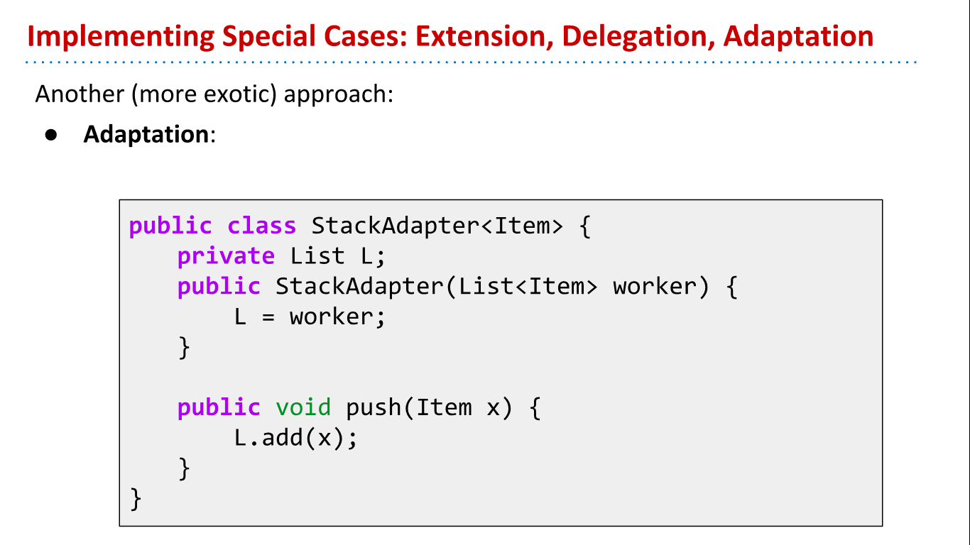 CS61B 2018 Lecture 16 Encapsulation, Lists, Delegation vs. Extension + Exam prep 06:Exceptions ...