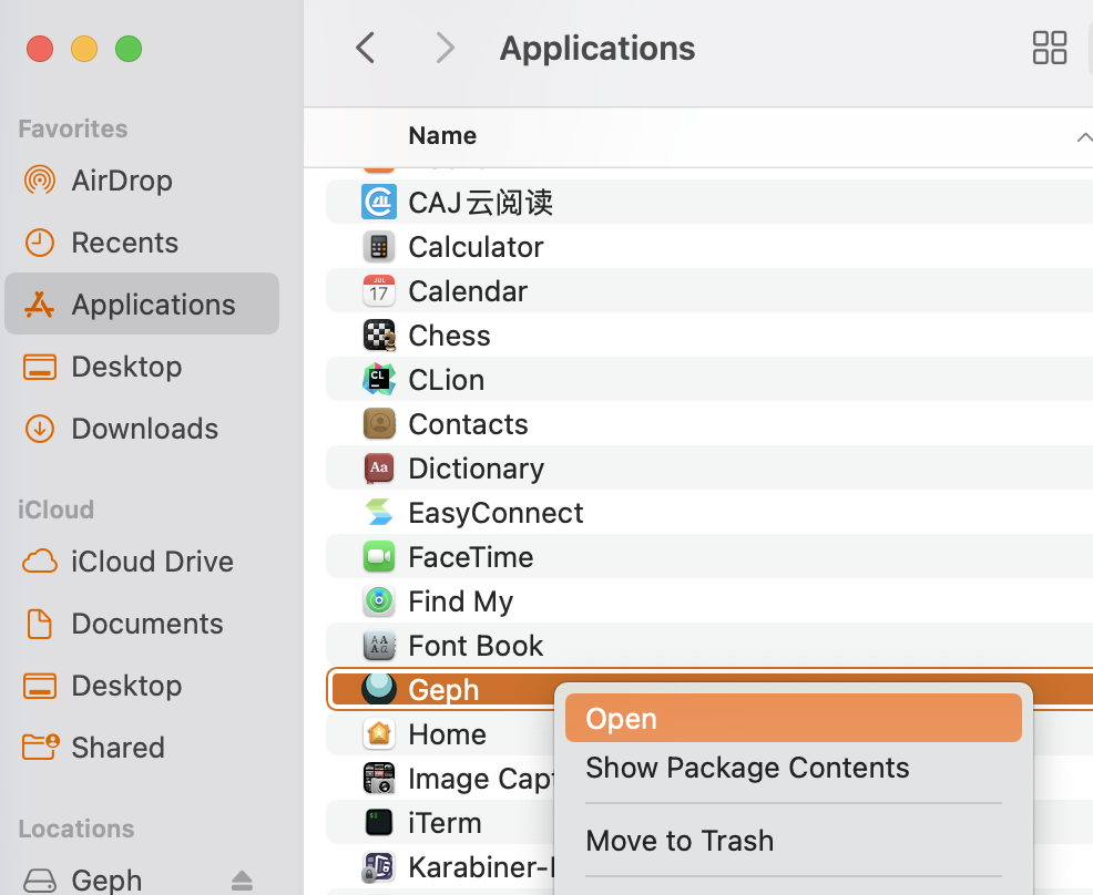 “Geph” cannot be opened because the developer cannot be verified. · Issue #47 · geph-official ...