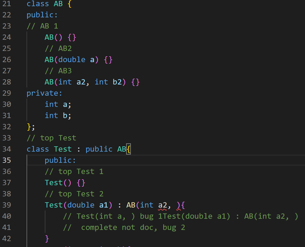 not crorrect placeholder when completion base className in initialization list of construct ...