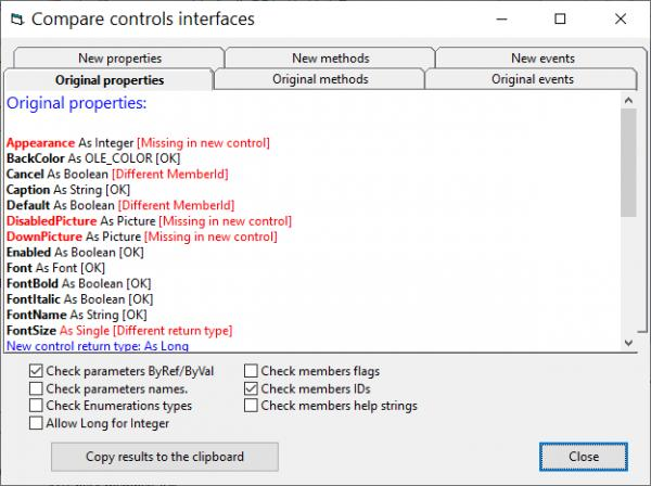 GitHub - EduardoVB/VBCompareInterface: Compare two VB6 controls interfaces