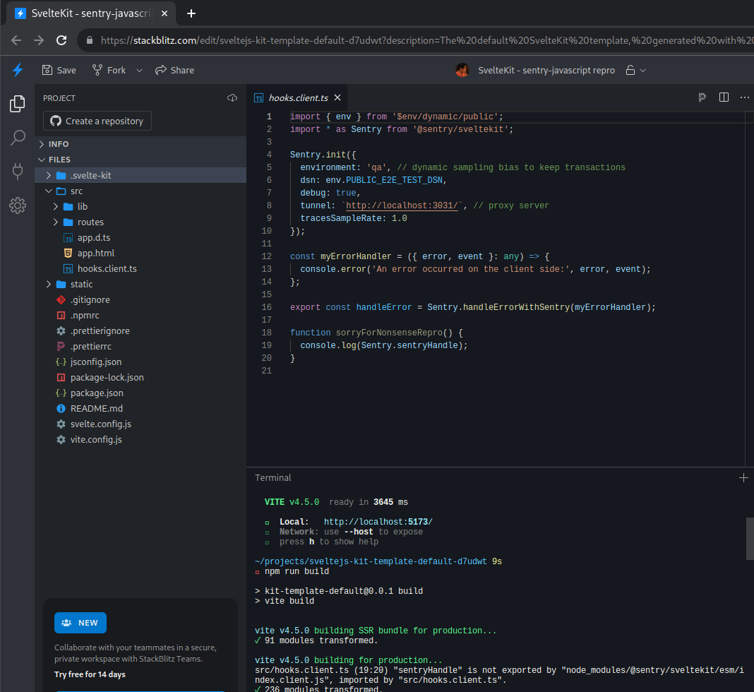 `"captureRemixServerException" is not exported by "node_modules/@sentry ...