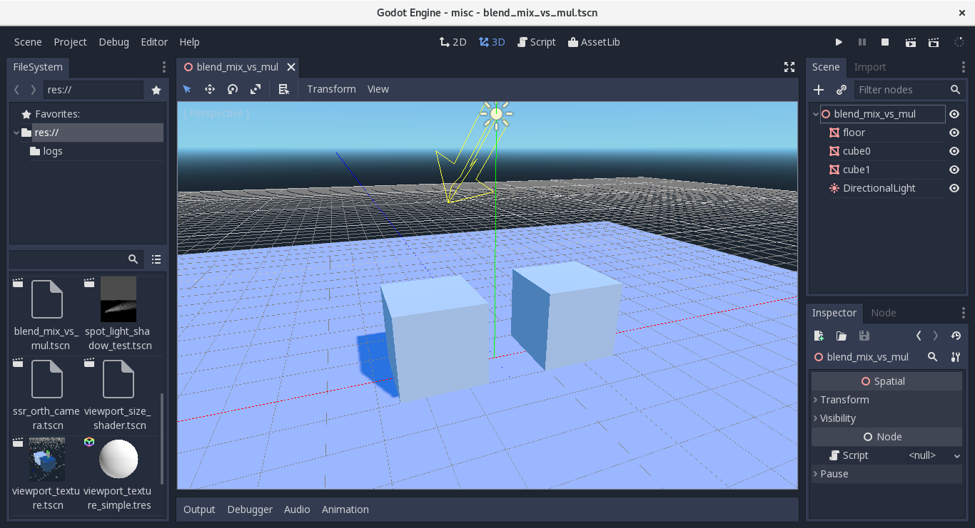 Shader blend mode MUL and MIX is equals · Issue #11822 · godotengine/godot · GitHub
