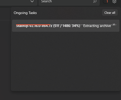 "Ongoing Tasks" text and progress bar cramped and nearly illegible · Issue #12362 · files ...