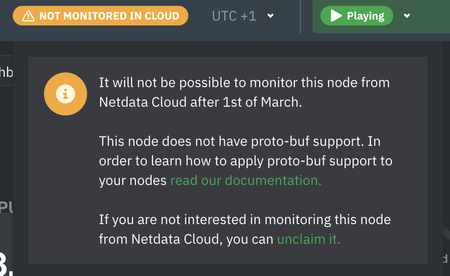 [Bug]: Misleading notification about the cloud support · Issue #13558 · netdata/netdata · GitHub