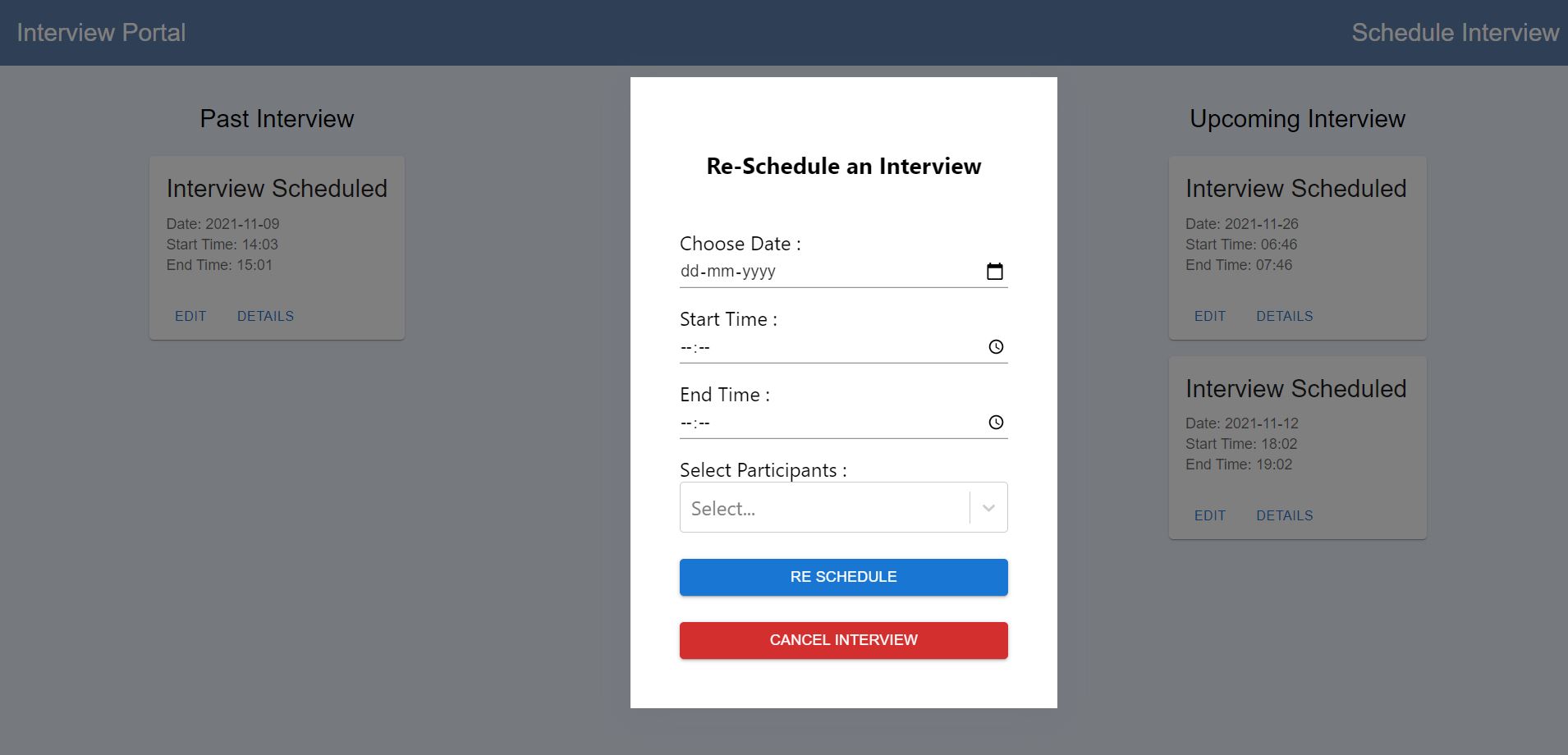 GitHub - adarsh899/Interview-Portal