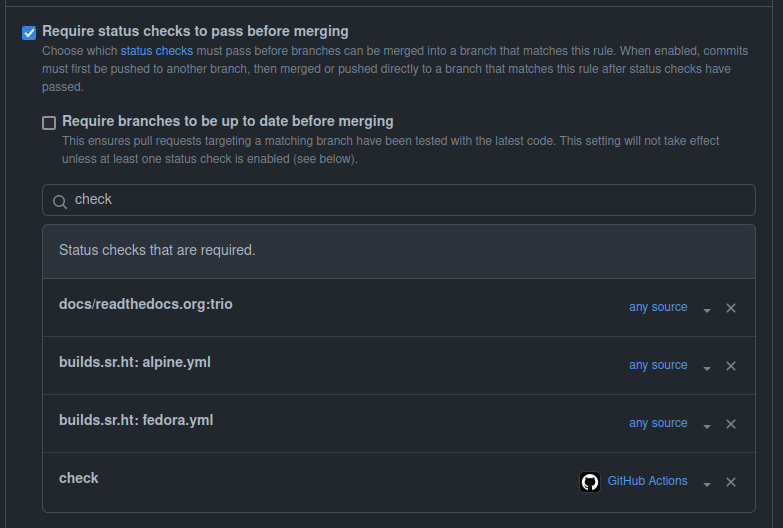 Introduce a gate/check GHA job by webknjaz · Pull Request #2443 · python-trio/trio · GitHub