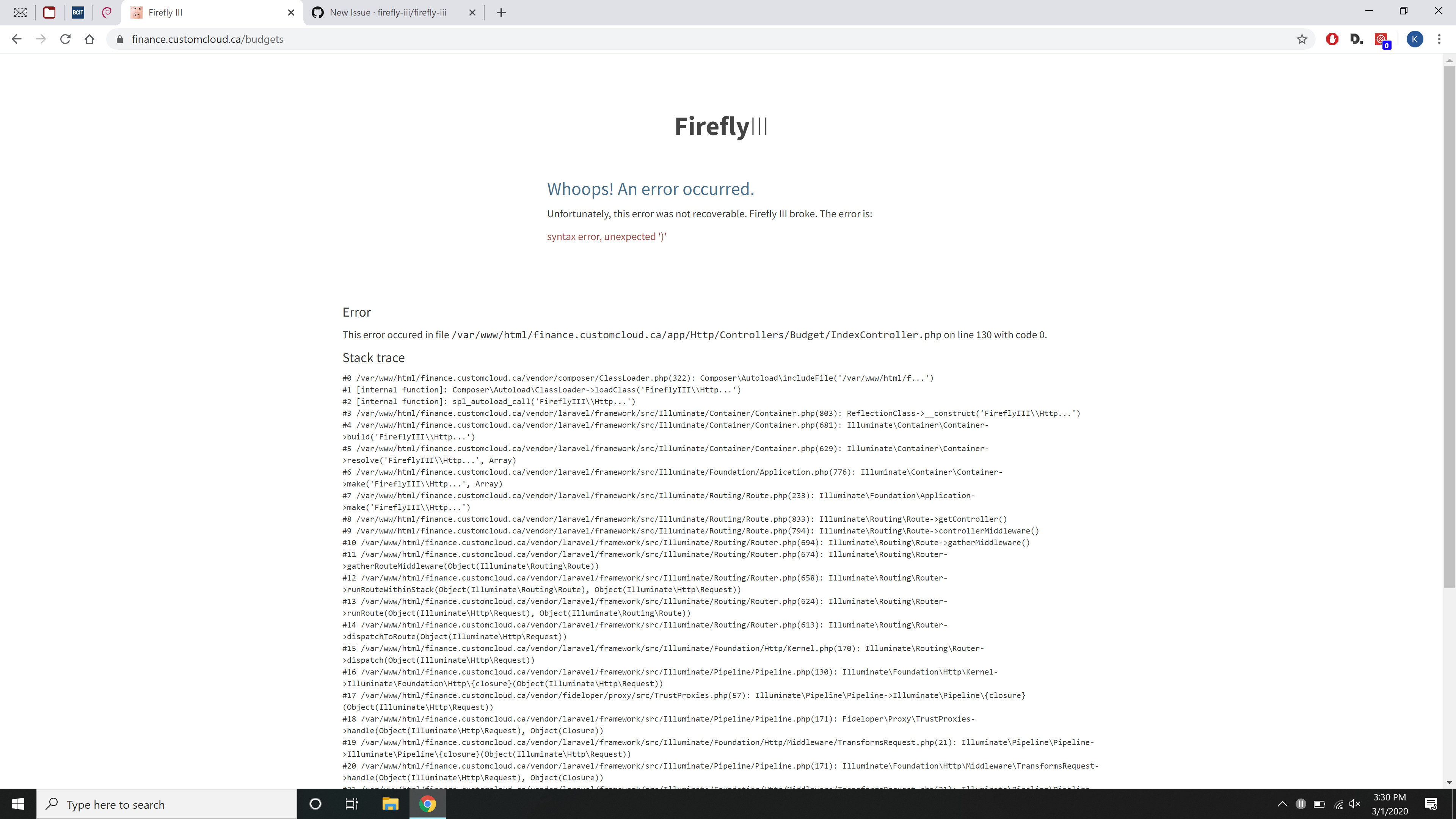 Budgets page issue · Issue #3163 · firefly-iii/firefly-iii · GitHub