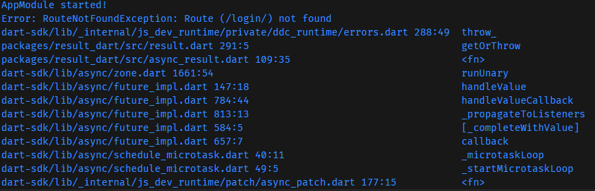 Modular 6 - Error: RouteNotFoundException: Route (/login/) not found when Module has same name ...