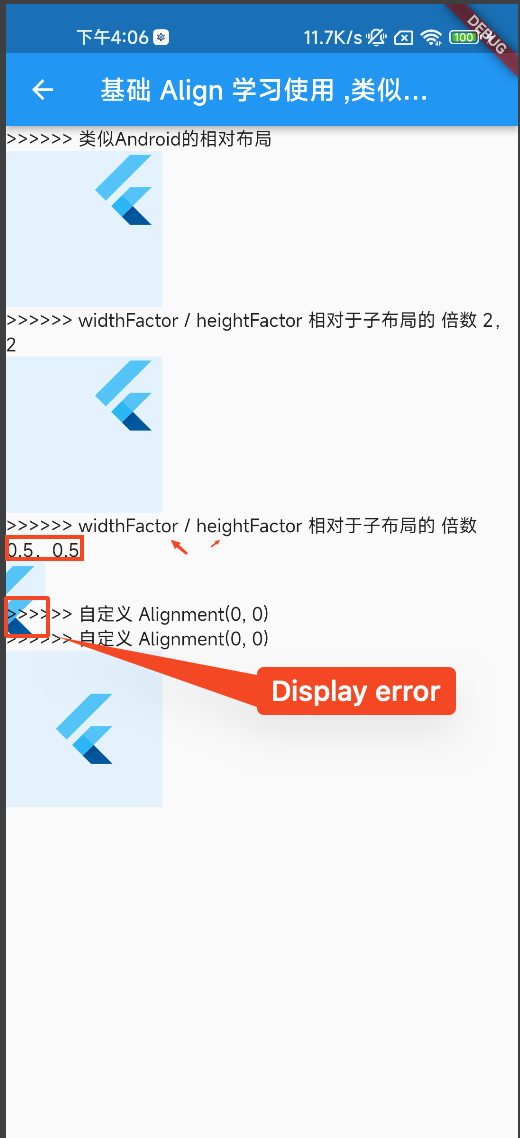 Overlap issue when Align's child size is exceeded Align's size calculated by width/height ...