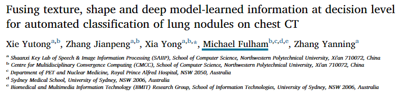 Fusing Texture Shape And Deep Model Learned Information At Decision