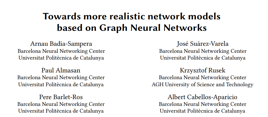 Towards more realistic network models based on Graph Neural Networks ...