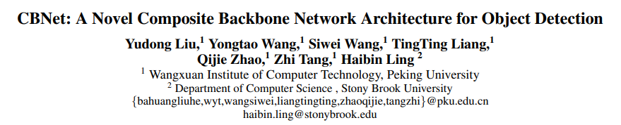 CBNet: A Novel Composite Backbone Network Architecture for Object Detection · Issue #242 ...