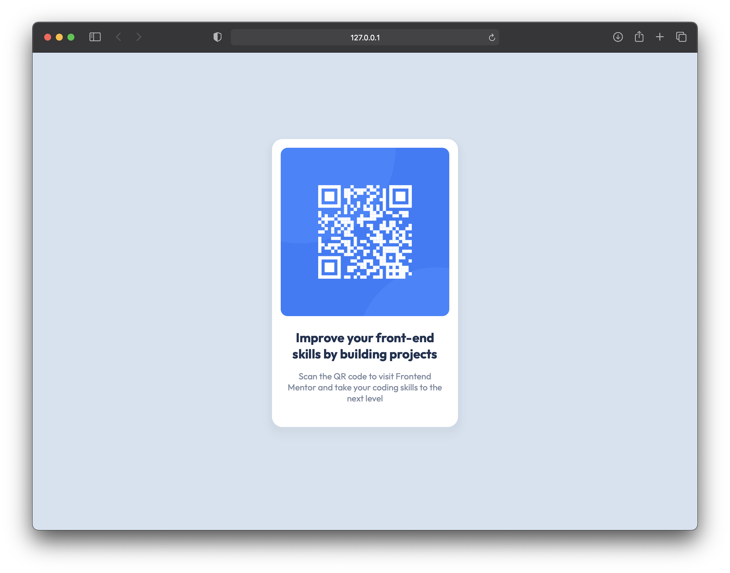 GitHub - miabreu/QR-Code-Component: Frontend Mentor QR code component challenge.