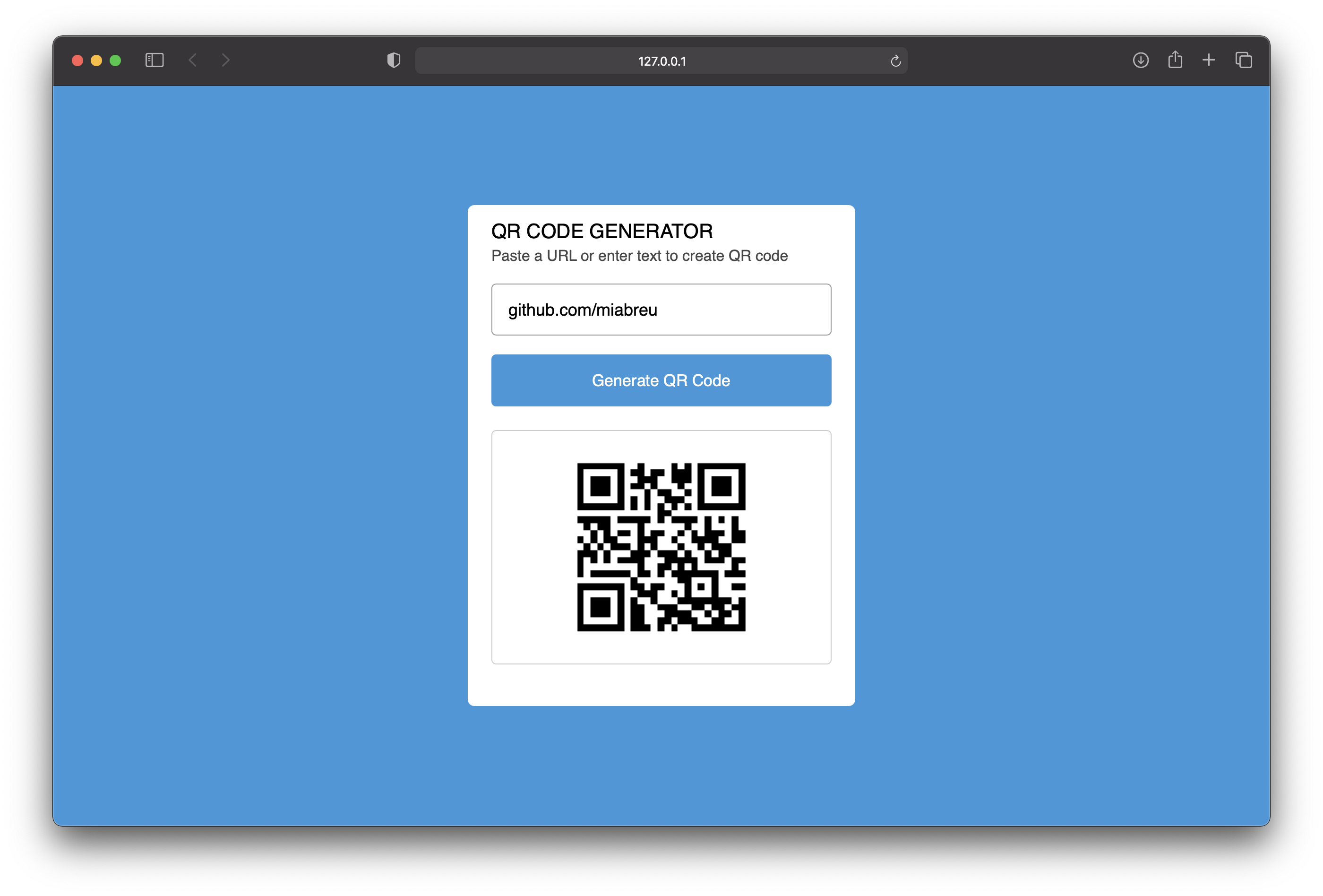 Screenshots · Issue #1 · miabreu/QR-Code-Generator · GitHub