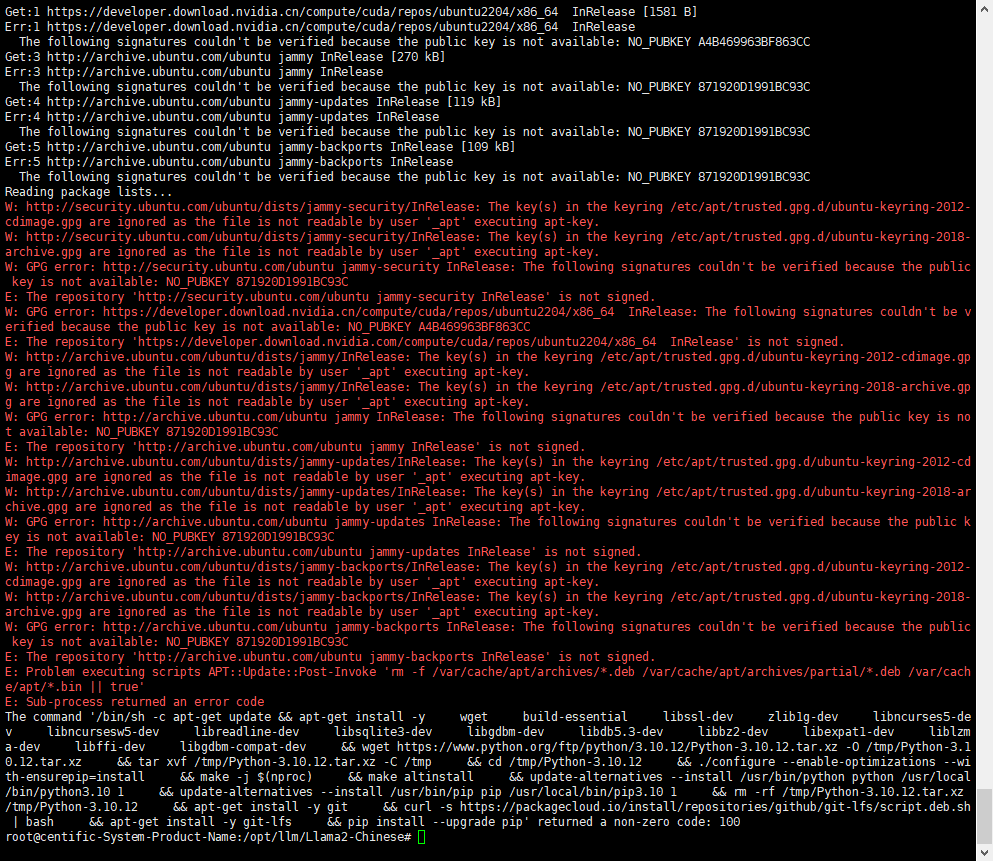 docker部署错误，请问该如何解决 · Issue #145 · LlamaFamily/Llama-Chinese · GitHub