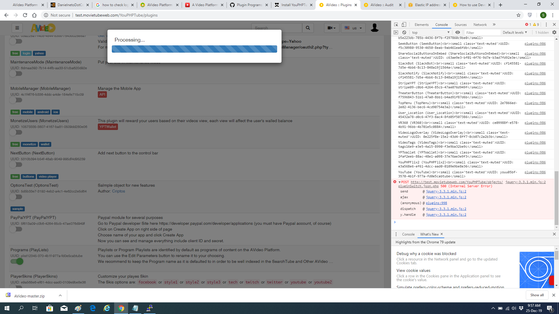 Plugin Programs (Playlists) not working · Issue #2440 · WWBN/AVideo · GitHub