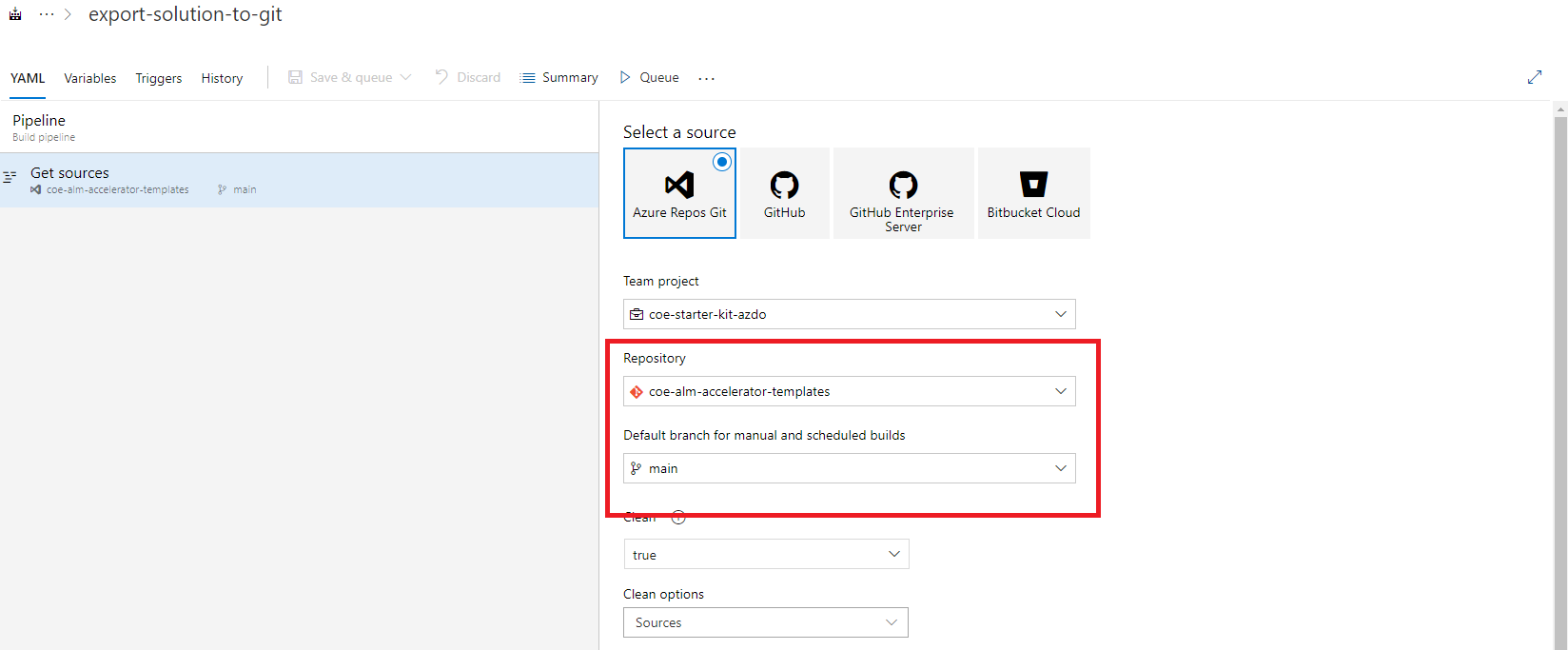 [ALM Accelerator - Feature]: Call export pipeline from the "based on" branch · Issue #2173 ...