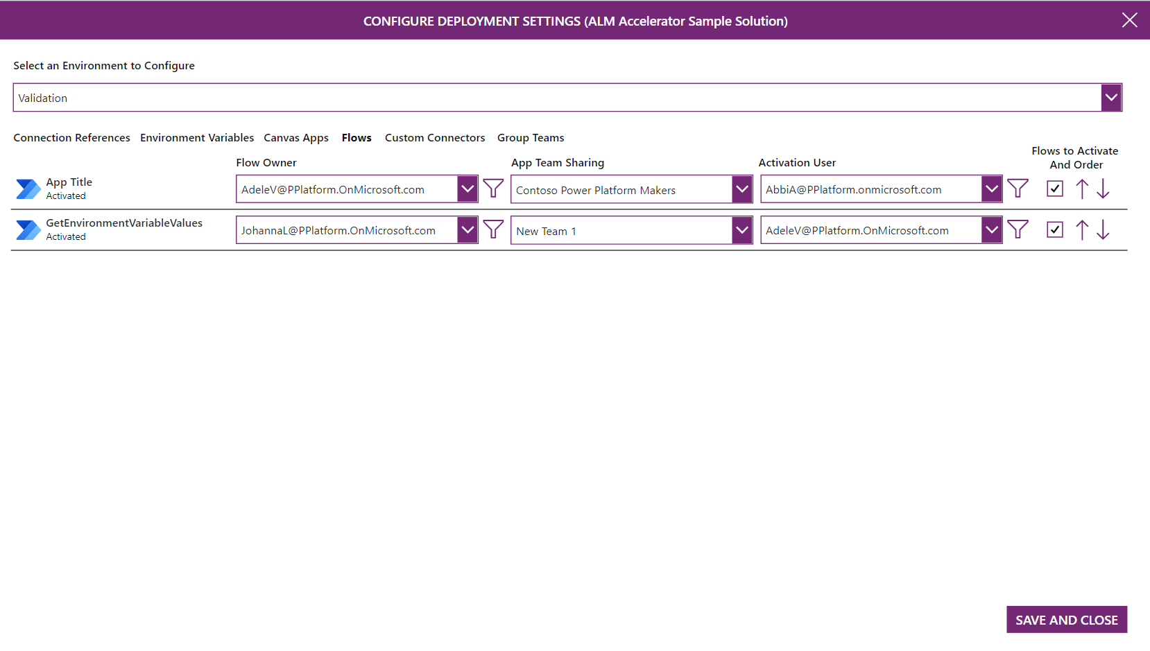 [ALM Accelerator - Feature]: Configure Flow state (on/off) after deployment · Issue #2299 ...