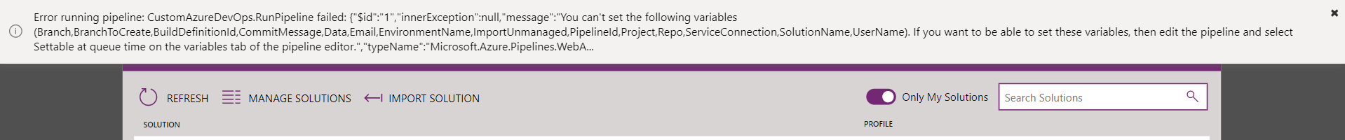 [ALM Accelerator - DOCS]: Error in Export Pipeline after Azure DevOps Change · Issue #2779 ...