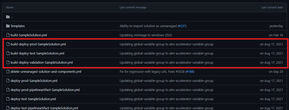 [ALM Accelerator - BUG]: Pipelines no longer working after November update · Issue #4132 ...