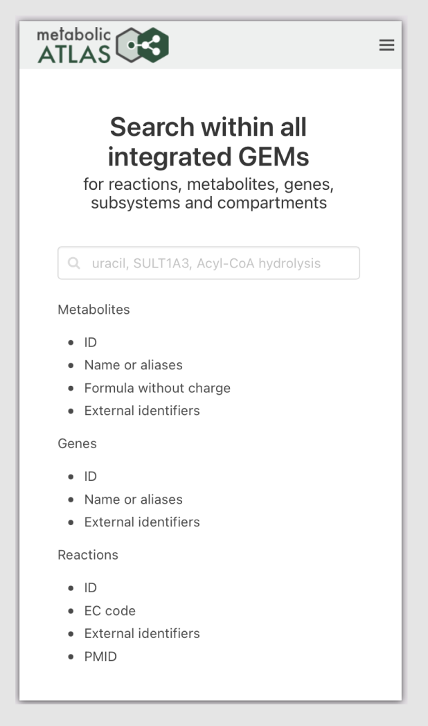 research UX for global search · Issue #890 · MetabolicAtlas ...