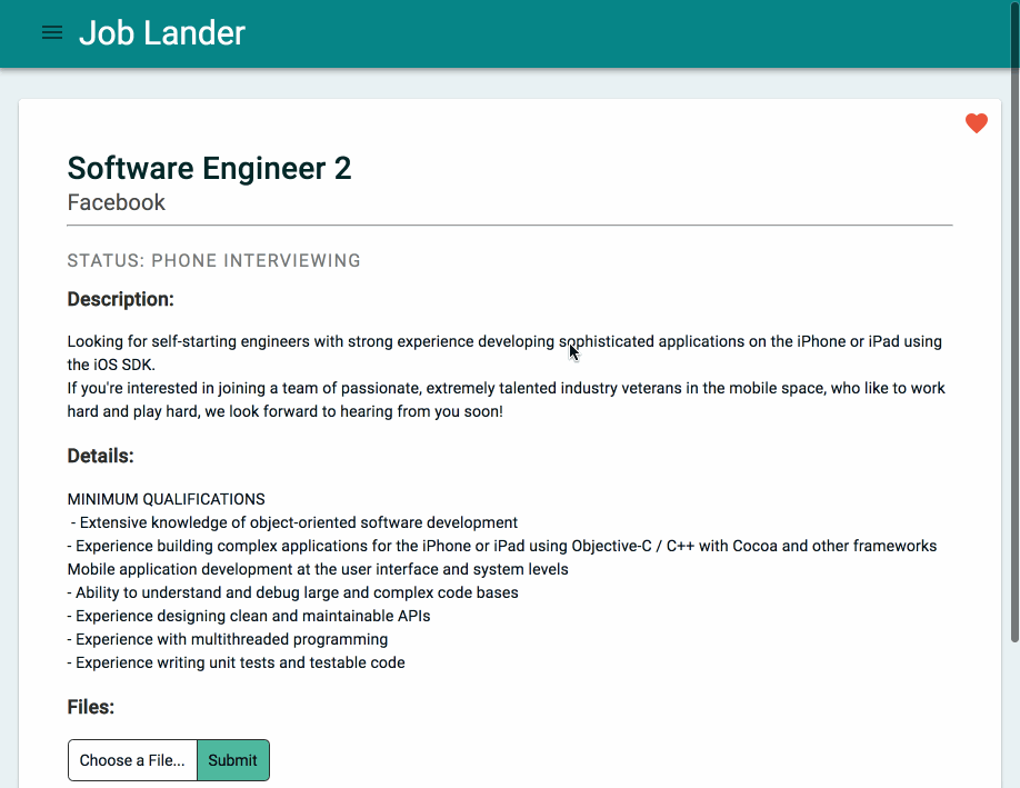 GitHub - StevenNagata/Job-Lander: A full stack JavaScript application ...