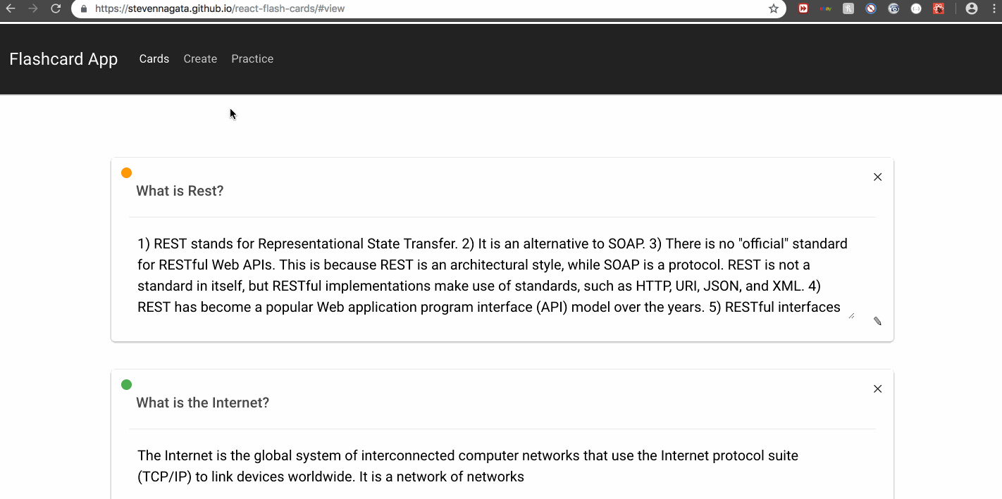 GitHub - StevenNagata/react-flash-cards: React Flash Cards is a web app for autodidacts who want ...