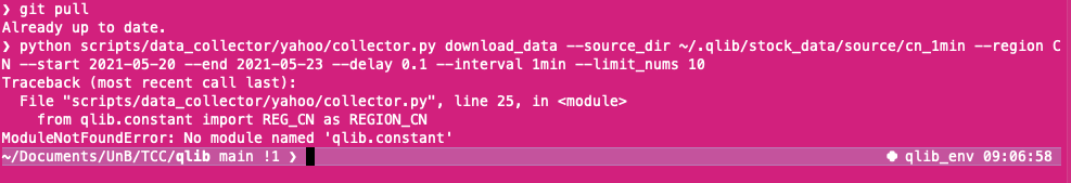 ModuleNotFoundError: No module named 'qlib.constant · Issue #856 · microsoft/qlib · GitHub