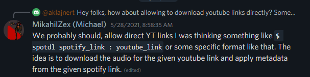 Allow to download youtube links directly · Issue #1318 · spotDL/spotify-downloader · GitHub