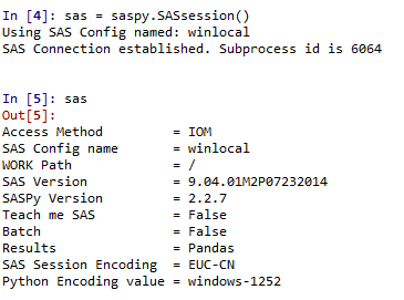 Dead end in sas = saspy.SASsession() · Issue #157 · sassoftware/saspy · GitHub