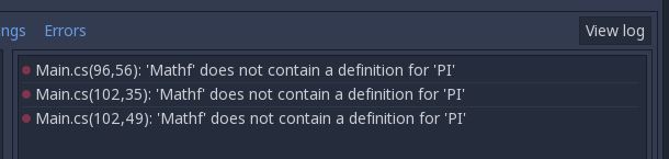 Godot Docs - Your First Game - 'Mathf' does not contain a definition for 'PI' · Issue #20990 ...
