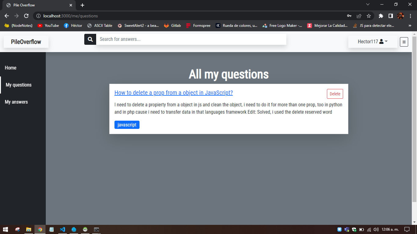 Github Hectormupile Overflow A Stack Overflow Based Web Proyect For University