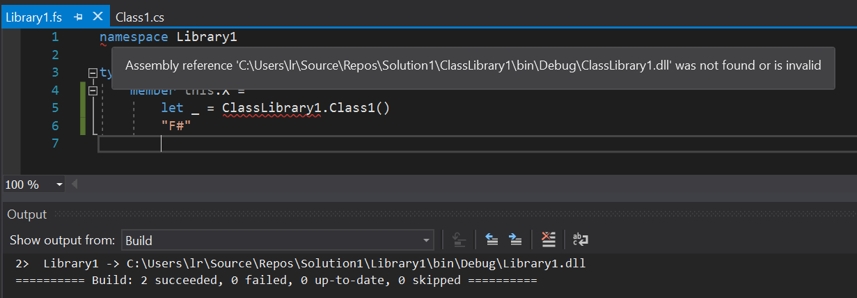 [design-time only] Assembly reference was not found or is invalid ...