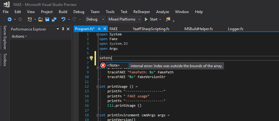 internal error: Index was outside the bounds of the array · Issue #3721 · dotnet/fsharp · GitHub
