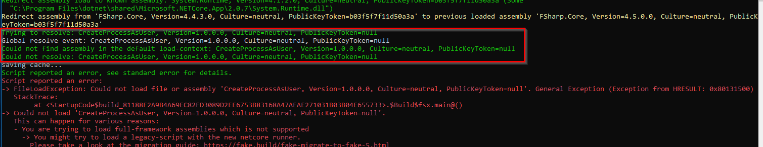 Can't #r a .net standard 2 dll · Issue #2231 · fsprojects/FAKE · GitHub