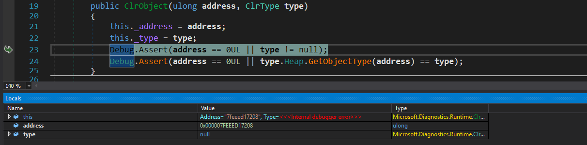 [Maybe obsolete] Assert thrown in EnumerateGCRoots · Issue #239 · microsoft/clrmd · GitHub