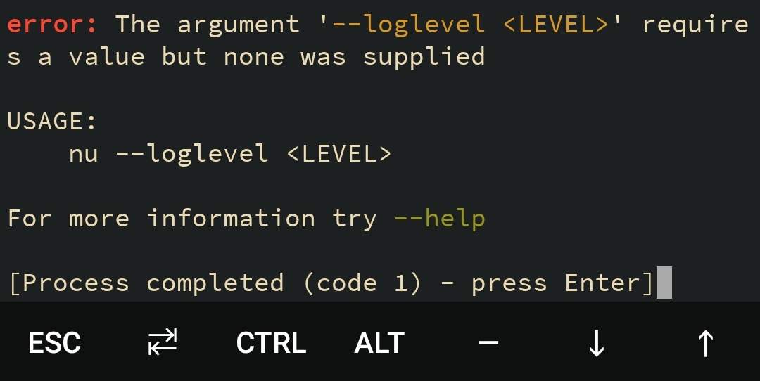 Error when setting nushell to login shell · Issue #6506 · termux/termux-packages · GitHub